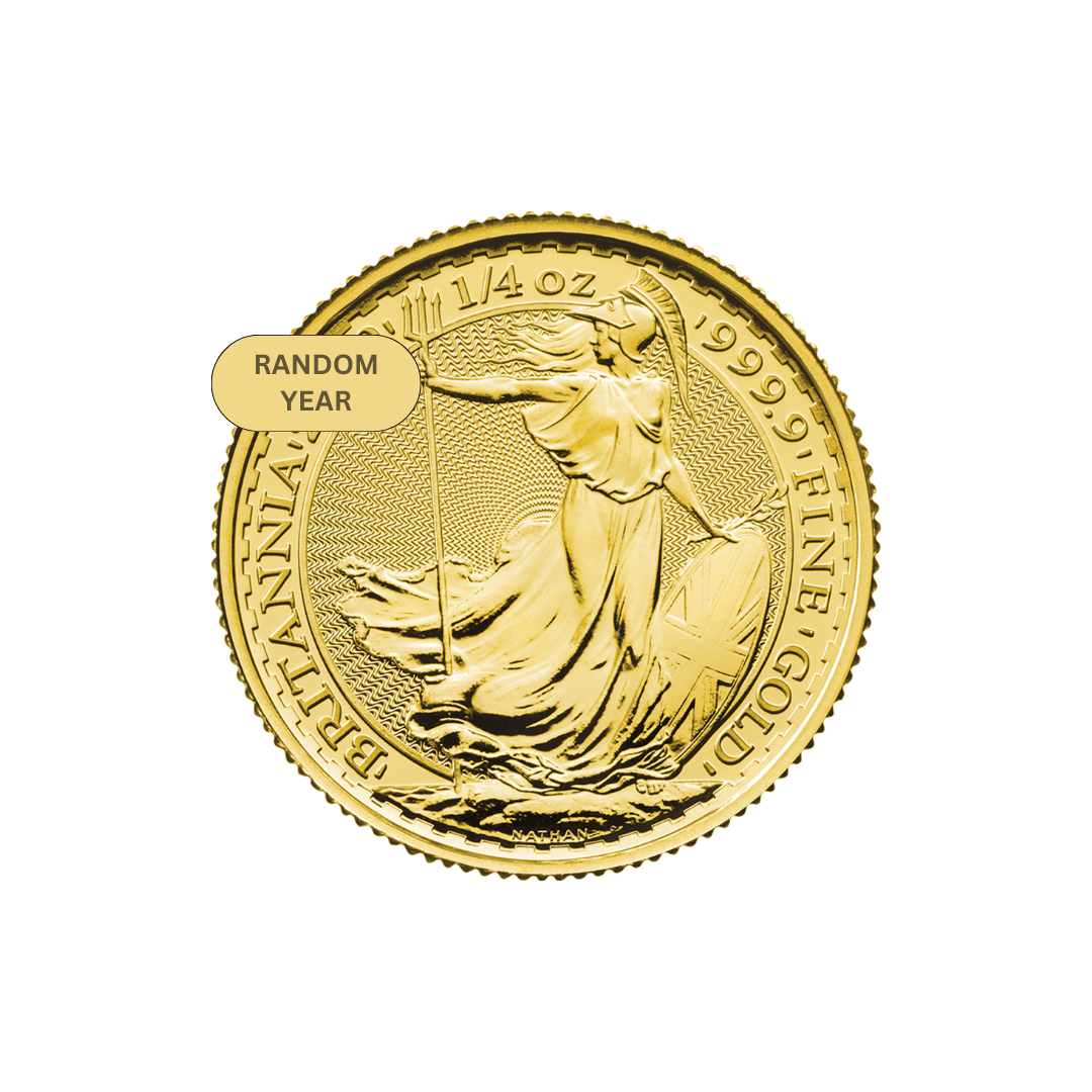1/4 oz Gold Britannia Coin (Random Year) | Investor Crate® – IC INC