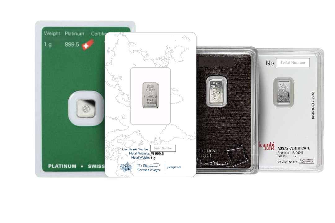 1 gram Platinum Bar (Random) | Investor Crate® – IC INC