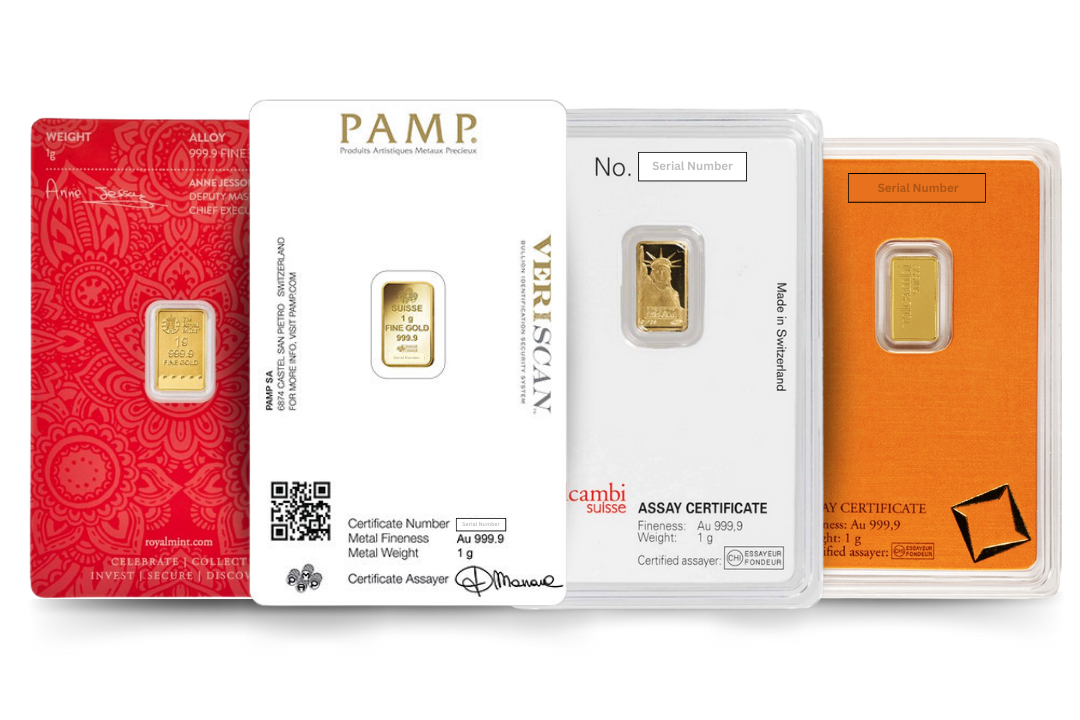 1 gram Gold Bar (Random) | Investor Crate® – IC INC