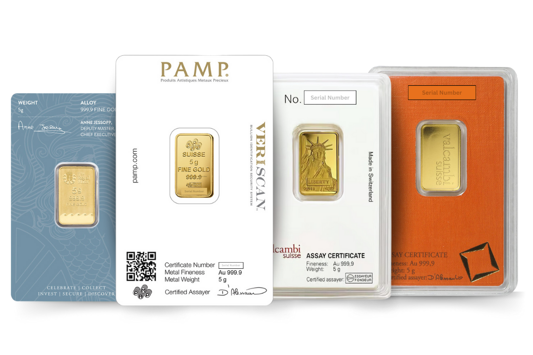 5 gram Gold Bar (Random Mint & Design) | Investor Crate® – IC INC