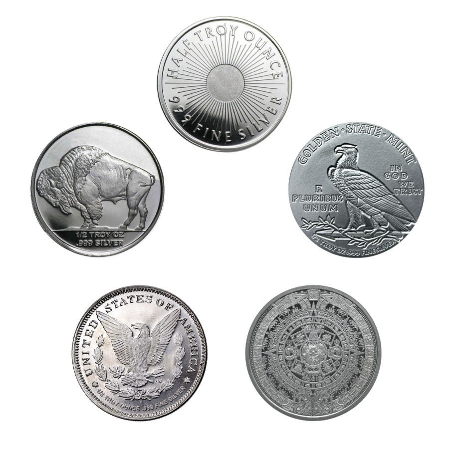 Buy 1/2 oz Fine Silver Rounds online | Investor Crate® – IC INC