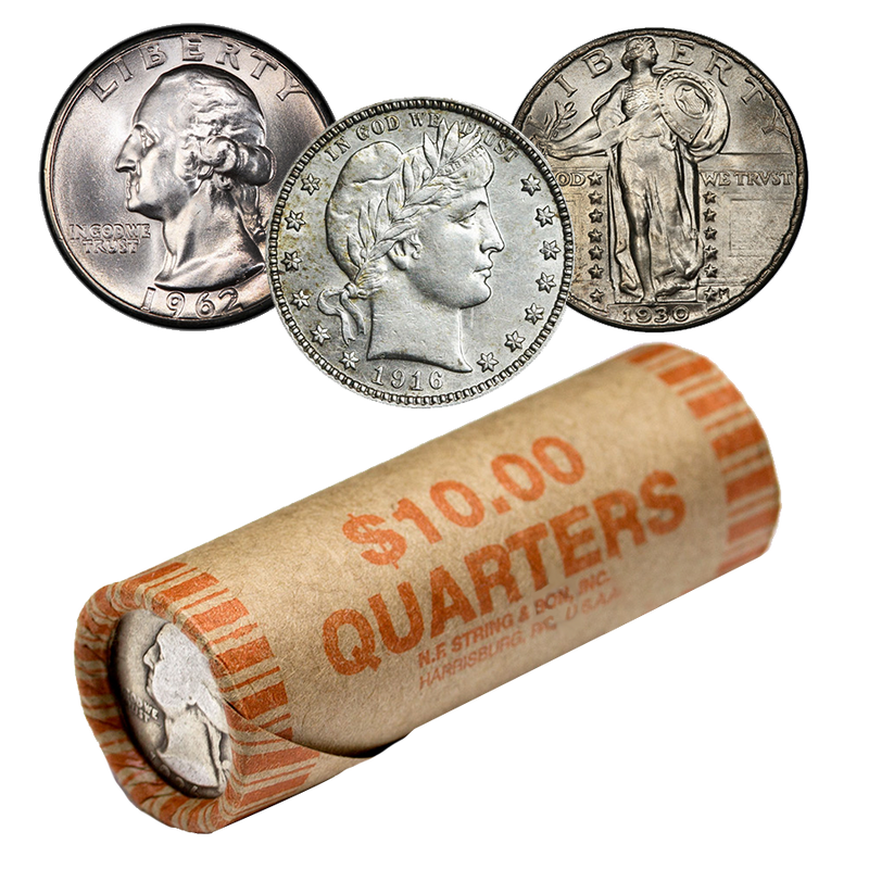 90% - $10 FV Silver U.S. Quarters (1892-1964) – IC INC